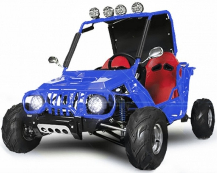 Buggy ado 125cc e-start semi-automatique bleu 4 temps | Bemoove.fr