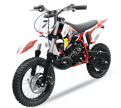 Moto cross Nitro NRG 50cc rouge 12/10 pouces | Bemoove.fr
